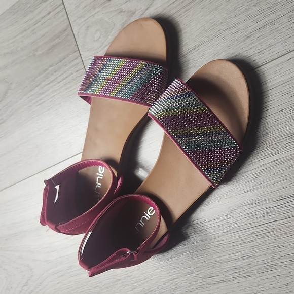 Annie | Shoes | Annie Sandles Girls Rainbow Dazzled Shoes Size Little ...